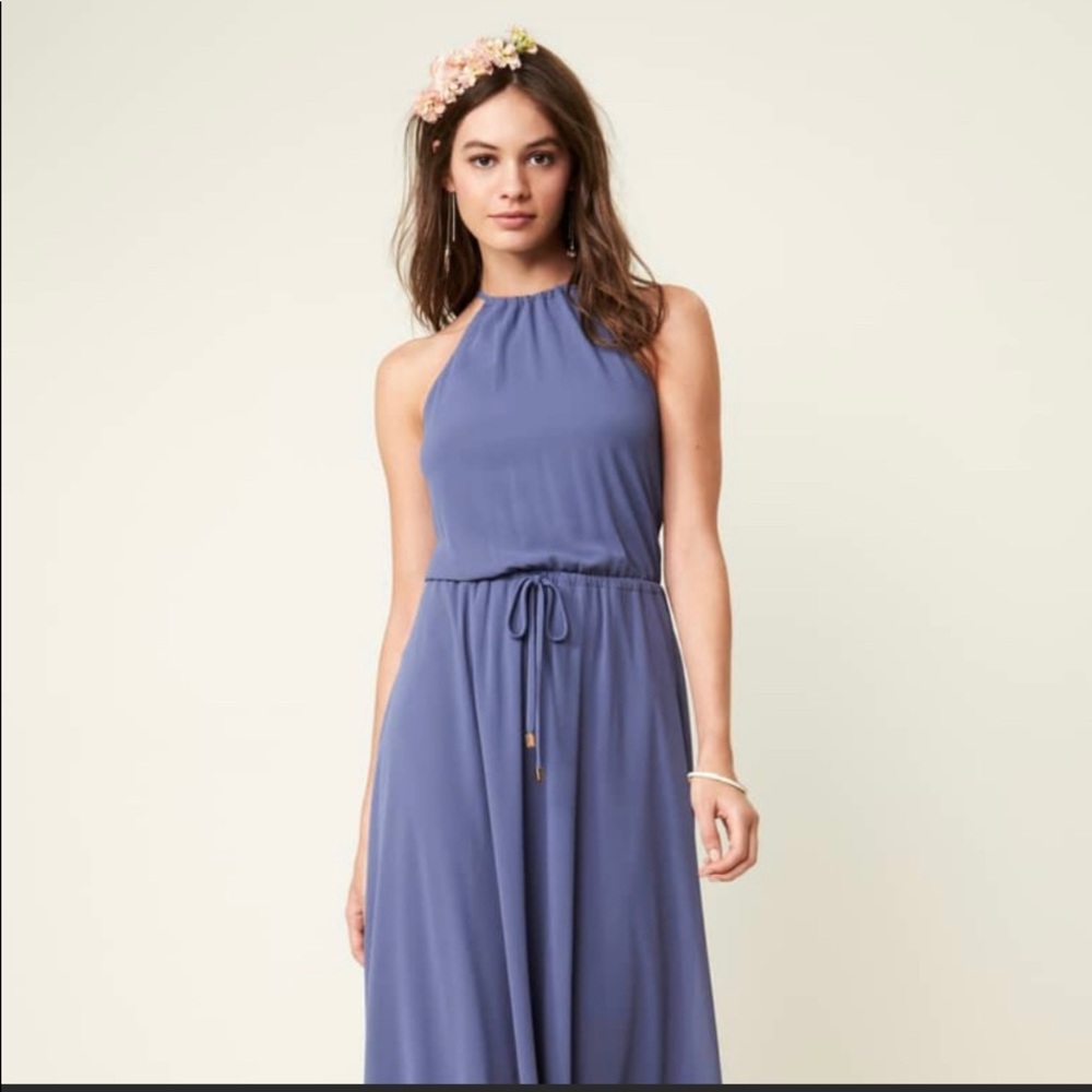Lulus Wedding Dusty Blue Maxi Dress - Gem